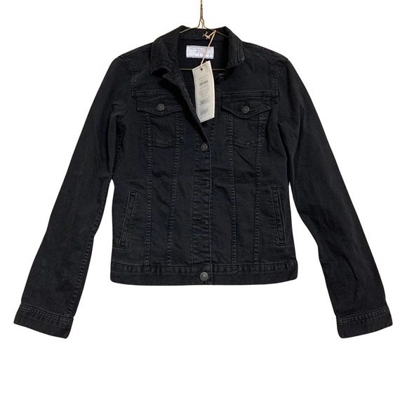 Fat Face | Jackets & Coats | Fat Face Tasha Black Denim Jacket Usa Sz 4 ...